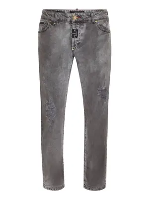 Philipp Plein Mid-rise Skinny Jeans - Grey