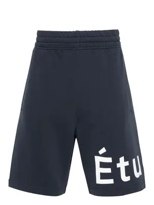 ÉTUDES STUDIO Tempera Logo-print Shorts - Blue