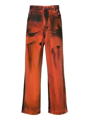 ÉTUDES STUDIO District Dyed Wide-leg Jeans - Orange