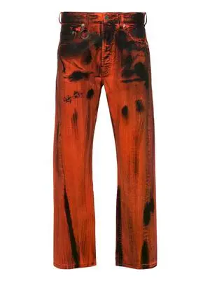 ÉTUDES STUDIO Side Straight-leg Jeans - Orange
