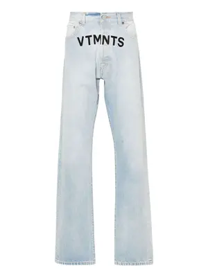 VTMNTS Logo-embroidered Jeans - Blue
