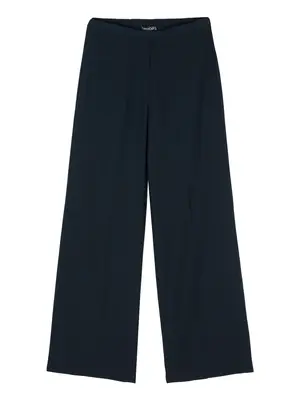 DRHOPE Wide-leg Crepe Trousers - Blue