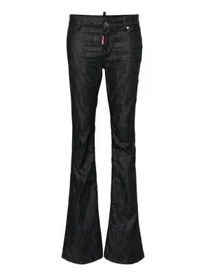 Dsquared2 Mid-rise Flared Jeans - Black