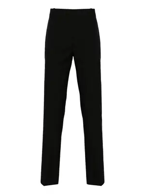 Alexander McQueen Pressed-crease Tailored Trousers - Black