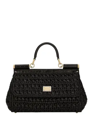 Dolce & Gabbana Sicily Mini Top Handle Bag - Black