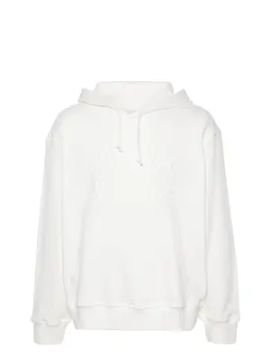 Paul & Shark Logo-embroidered Cotton Hoodie - White