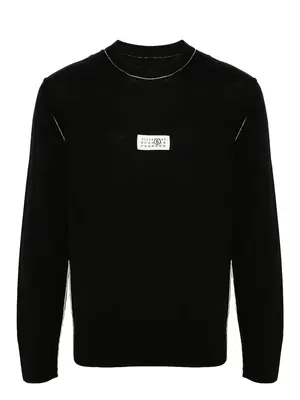 MAISON MARGIELA Numbers-motif Jumper - Black