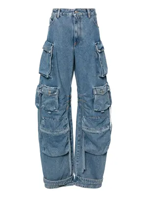 ATTICO The Attico Fern Wide-Leg Cargo Jeans