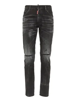 Dsquared2 Distressed Skinny Jeans - Black