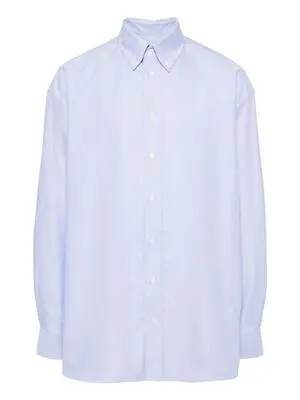 Marni Long-sleeve Cotton Shirt - Blue