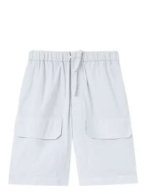 JIL SANDER Striped Bermuda Shorts - White