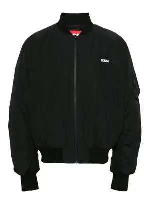 032C Logo-print Bomber Jacket - Black