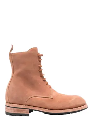 Guidi Leather Lace-up Combat Boots - Neutrals