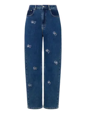 Moschino High-rise Tapered Jeans - Blue