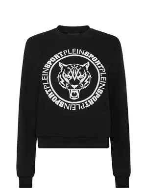 PLEIN SPORT Tiger-print Sweatshirt - Black