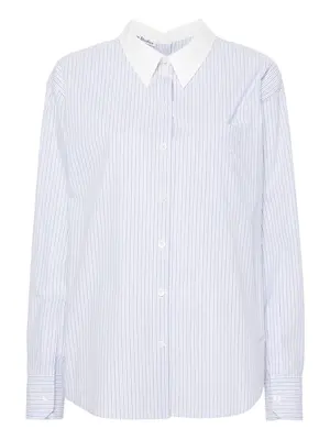 ACNE STUDIOS Acne Studios Logo-Embroidered Striped Shirt