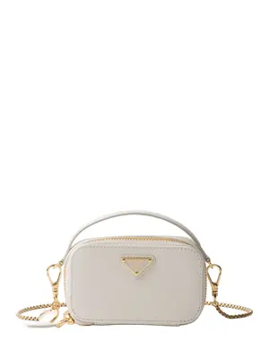Prada Saffiano Leather Mini Bag - White
