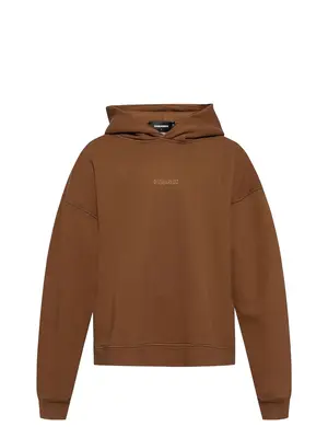 Dsquared2 Logo Print Hoodie - Brown