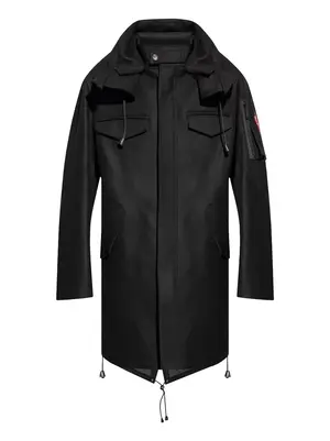 Dsquared2 Zip-up Hooded Coat - Black