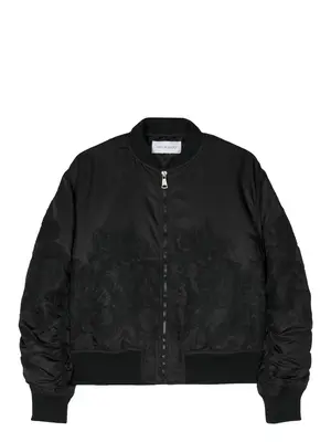Viktor & Rolf Floral-lace Bomber Jacket - Black