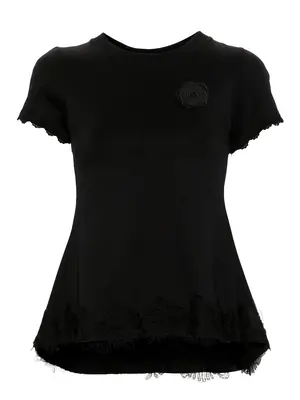 Viktor & Rolf Godet Lace-trim T-shirt - Black