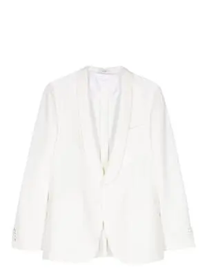 Boglioli Single-breasted Virgin Wool Blazer - White
