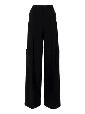 Viktor & Rolf Cargo-pockets Wide-leg Trousers - Blue