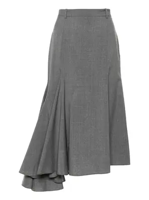 Viktor & Rolf Godet-detail Asymmetric Skirt - Grey