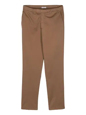 Boglioli Pressed-crease Straight-leg Trousers - Brown