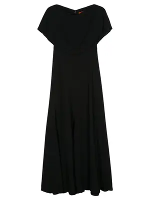 Colville Full Moon Satin Maxi Dress - Black