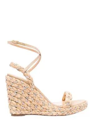 AQUAZZURA Costiera 120mm Wedge Espadrilles - Neutrals