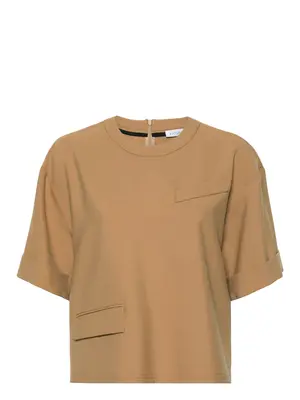 Viktor & Rolf Suiting Twill-weave T-shirt - Brown