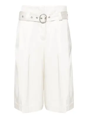 JIL SANDER Jil Sander High-Waist Satin Shorts