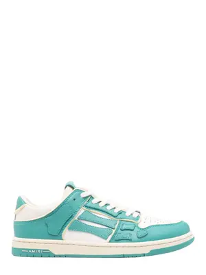 Amiri Collegiate Skel Leather Sneakers - Blue