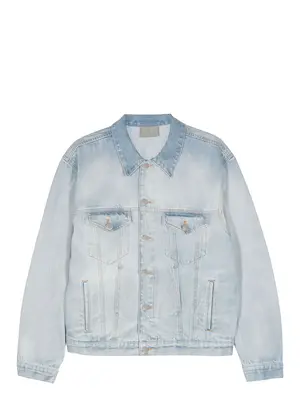 VTMNTS Logo-embroidered Denim Jacket - Blue