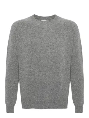 JIL SANDER Crew-neck Wool-blend Jumper - Grey