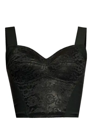 DOLCE & GABBANA Dolce & Gabbana Lace-Trim Corset Top