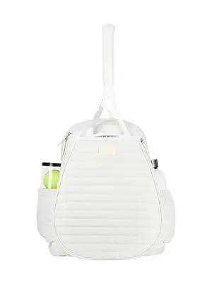 AME & LULU Game On Tennis Quilted Backpack - Winter White
