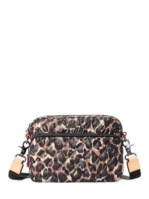 Mz Wallace Small Camera Bag - Leopard/gunmetal