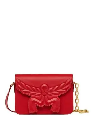 Mcm Himmel Maxi Honors Small Leather Crossbody - Candy Red