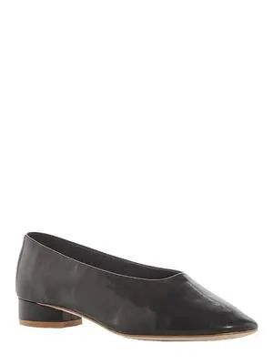 Jeffrey Campbell Trustee Round Toe Flats - Black