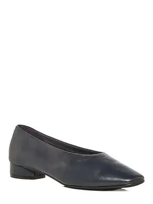 Jeffrey Campbell Trustee Round Toe Flats - Navy