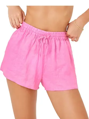 L*Space L*Space Rio Linen Cover Up Shorts Guava