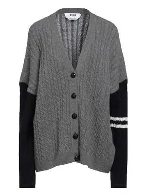 MSGM Wool And Cashmere Cardigan - Grey
