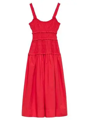 DÔEN Marianne Midi Dress Carmine