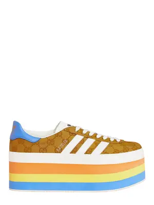 Adidas X Gucci Gg Gazelle Sneakers - Brown
