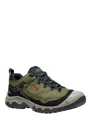 Keen KEEN Targhee IV Waterproof Hiking Shoe Dark Olive/ Gold Flame