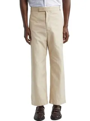 Thom Browne Unconstructed Straight Leg Pants - Khaki