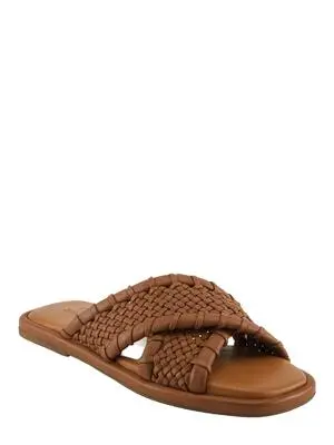 SPRING STEP SHOES Montauk Woven Slide Sandal - Brown