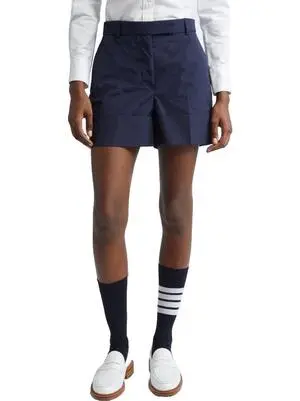 Thom Browne Wool & Cashmere Tailored Shorts - Navy